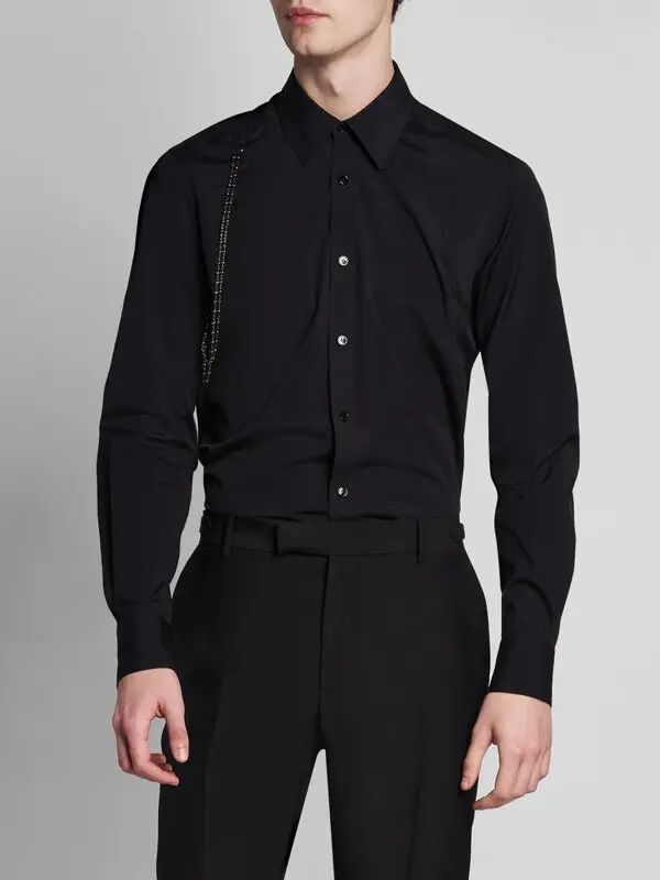 Alexander McQueen Jewelry Harness Shirt