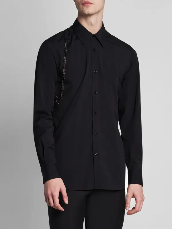 Alexander McQueen Jewelry Harness Shirt