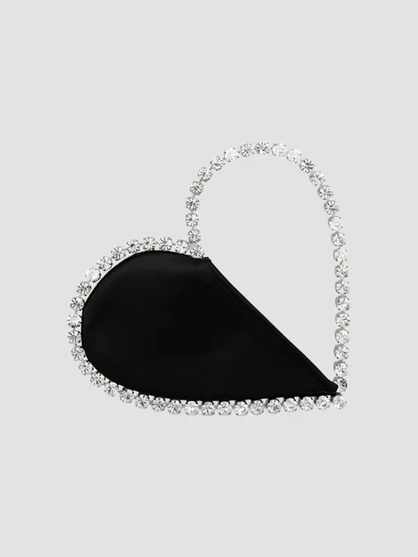 L'ALINGI Love Crystal-embellished Leather Clutch