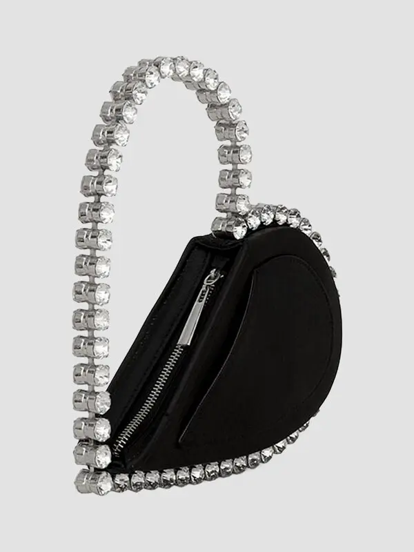 L'ALINGI Love Crystal-embellished Leather Clutch