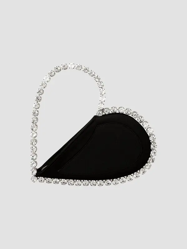L'ALINGI Love Crystal-embellished Leather Clutch