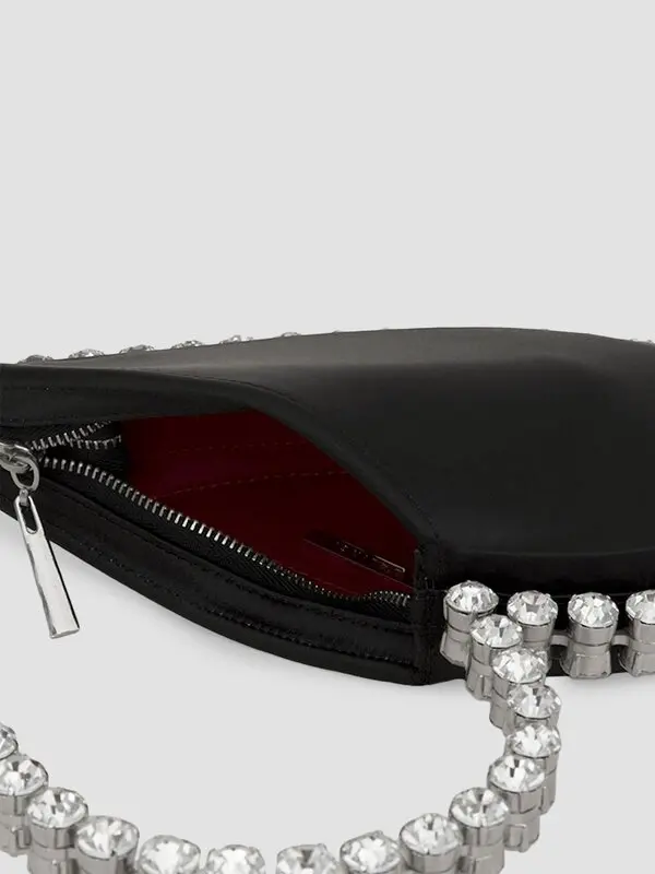 L'ALINGI Love Crystal-embellished Leather Clutch