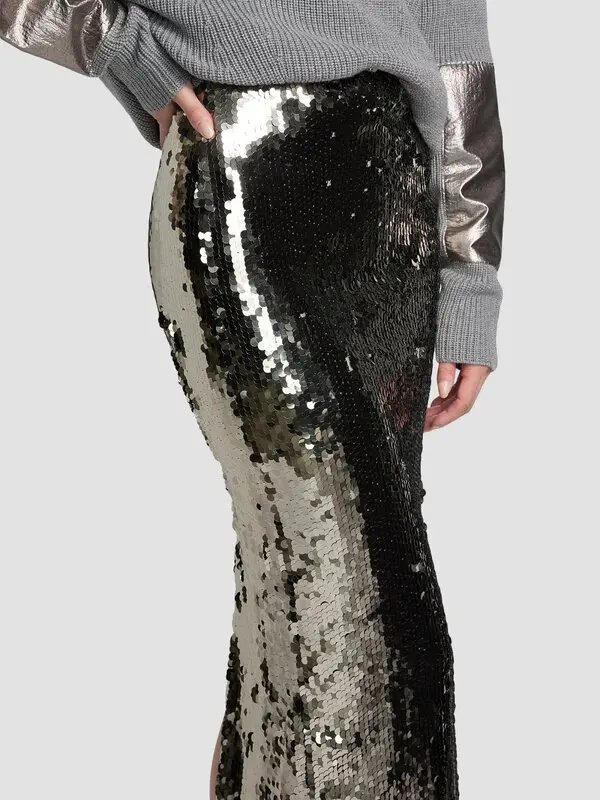 Lapointe Re-edition Sequined Stretch Pencil Midi-skirt