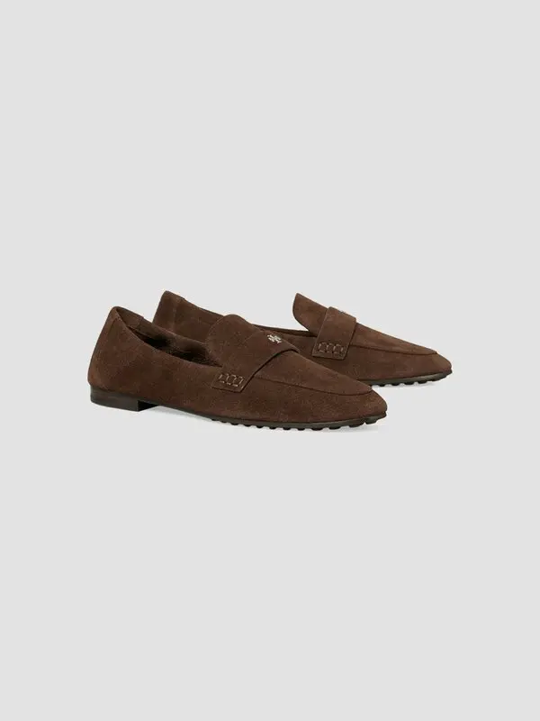 Tory Burch Almond Toe Suede Loafers