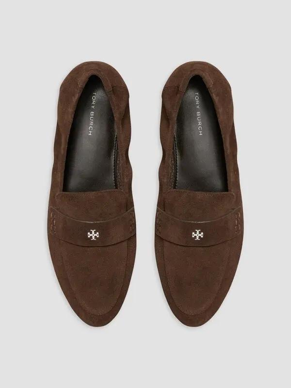 Tory Burch Almond Toe Suede Loafers