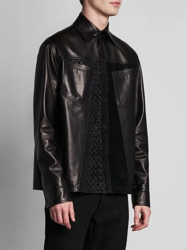 Alexander McQueen Skull-embossed Leather Jacket