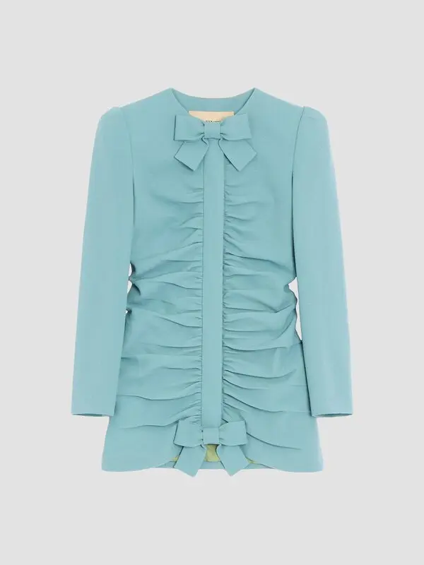 Valentino Garavani Crispy Light Wool Jacket - Azure
