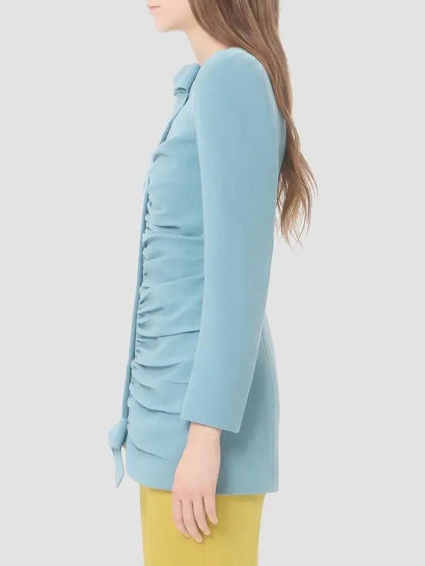 Valentino Garavani Crispy Light Wool Jacket - Azure