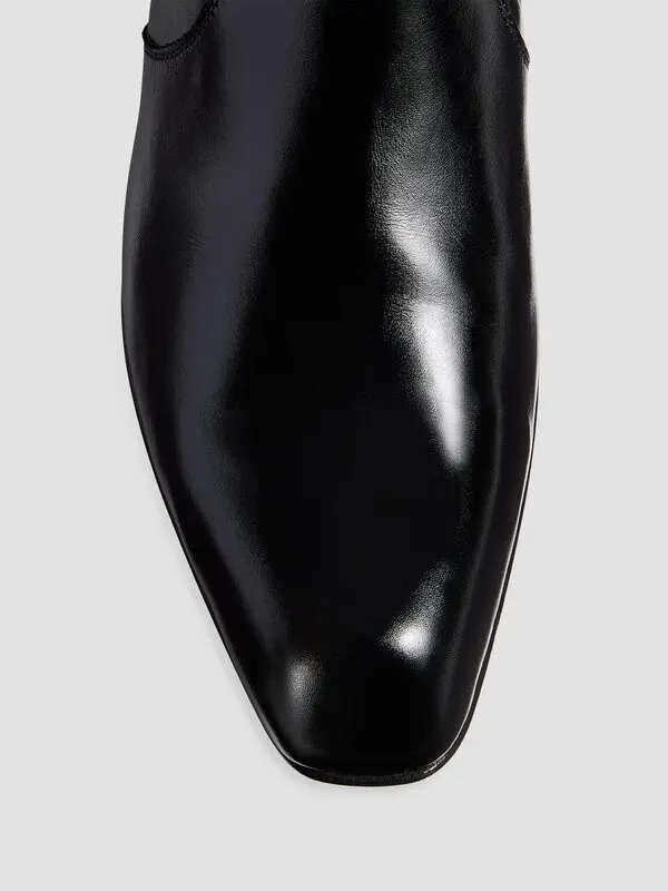 Khaite Colt Leather Ankle Boots