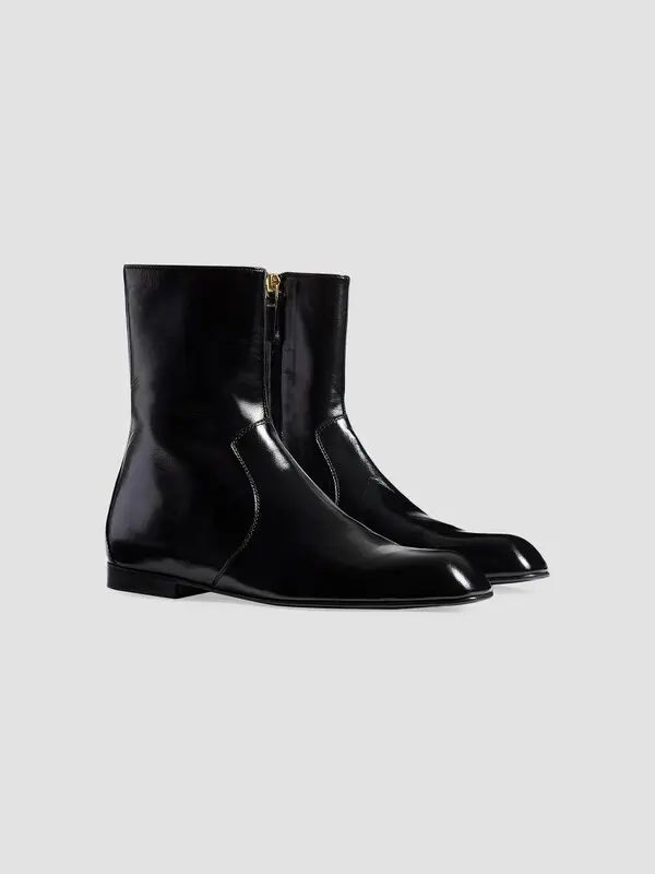 Khaite Colt Leather Ankle Boots