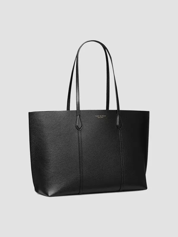 Tory Burch Perry Logo Leather Tote Bag