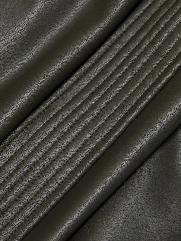 Lapointe Belted Faux-leather Tapered Trousers