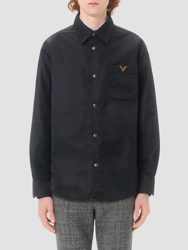 Valentino Garavani Nylon Shirt Jacket With Vgold