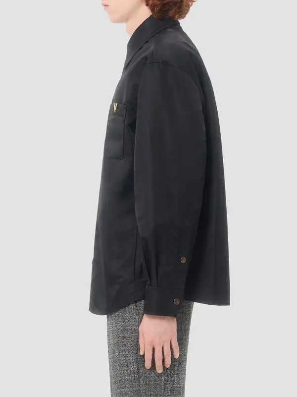 Valentino Garavani Nylon Shirt Jacket With Vgold