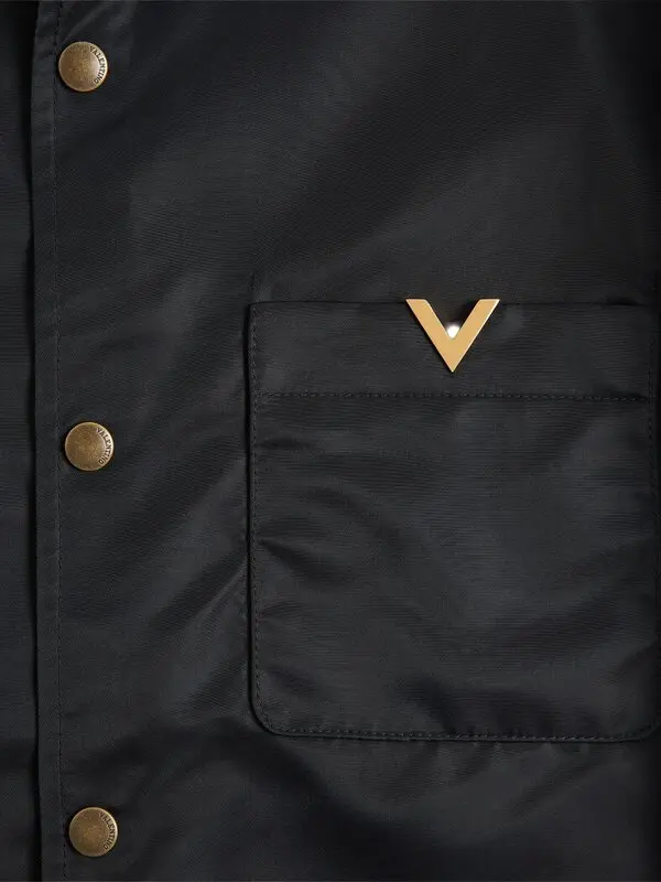 Valentino Garavani Nylon Shirt Jacket With Vgold