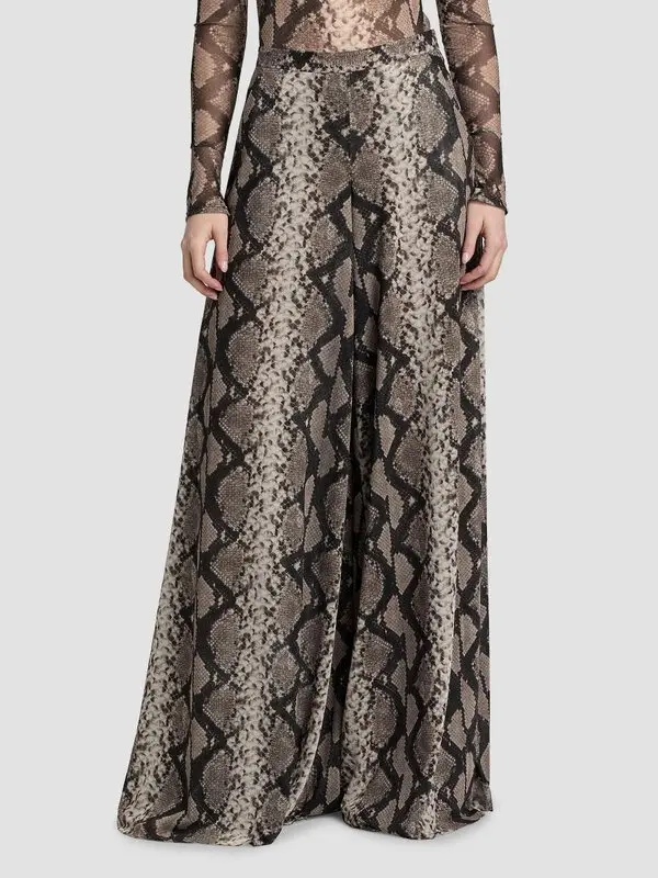 Lapointe Mesh Wide-leg Pants