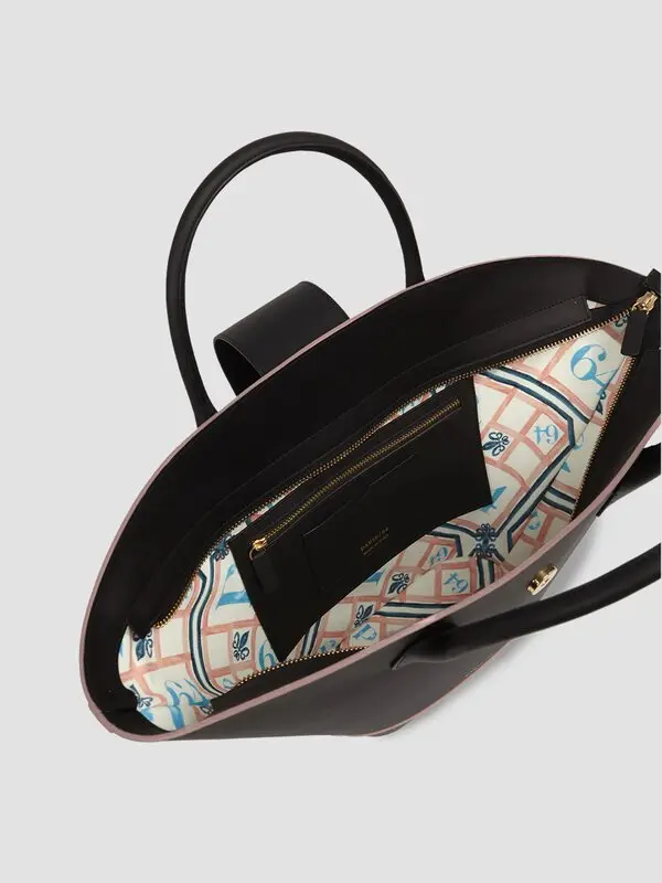 PARIS/64 Lumière Leather Tote Bag - Black