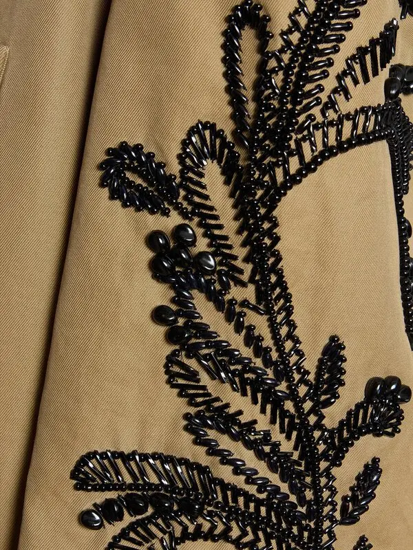 Dries Van Noten Bosea Embroidered Twill Double-breasted Jacket