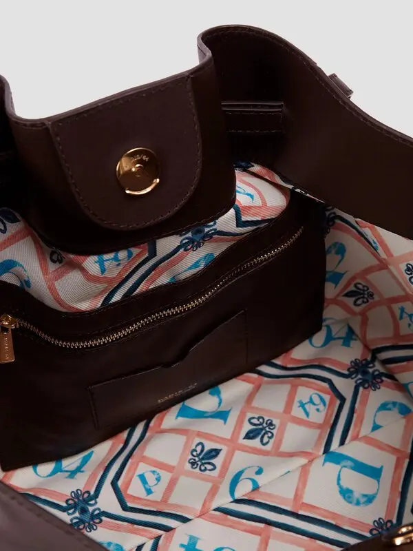 PARIS/64 Manhattan Leather Tote Bag - Brown