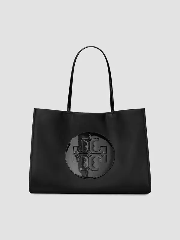 Tory Burch Ella Logo Tote Bag - Black