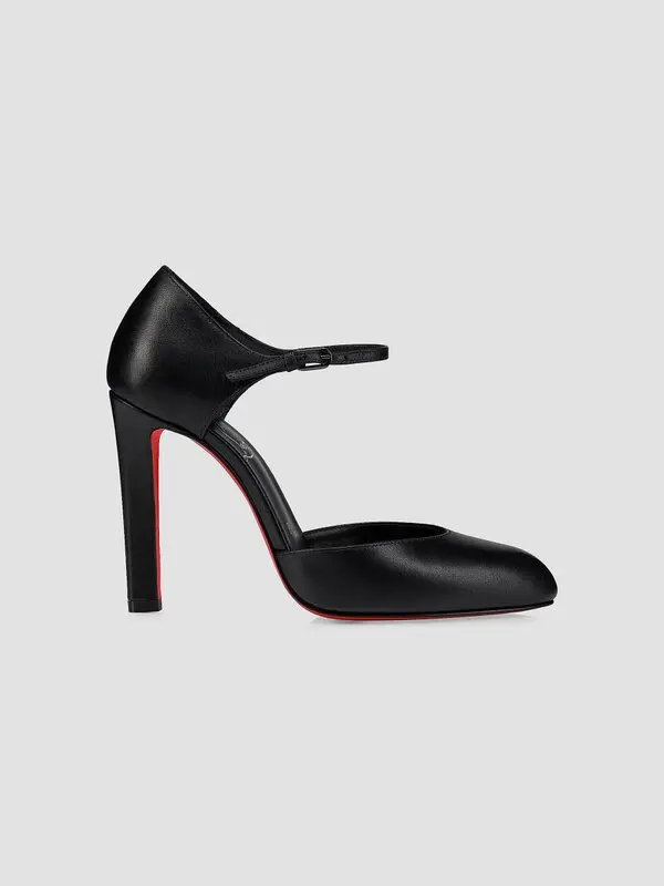 CHRISTIAN LOUBOUTIN Fanny Demie 100mm Leather Heels