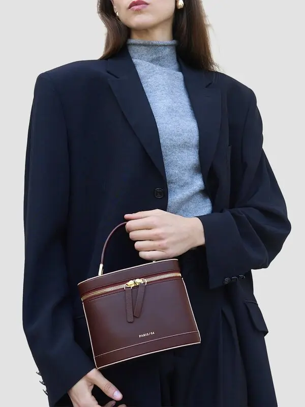 PARIS/64 Prismatic Leather Top Handle Bag