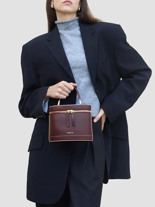 PARIS/64 Prismatic Leather Top Handle Bag