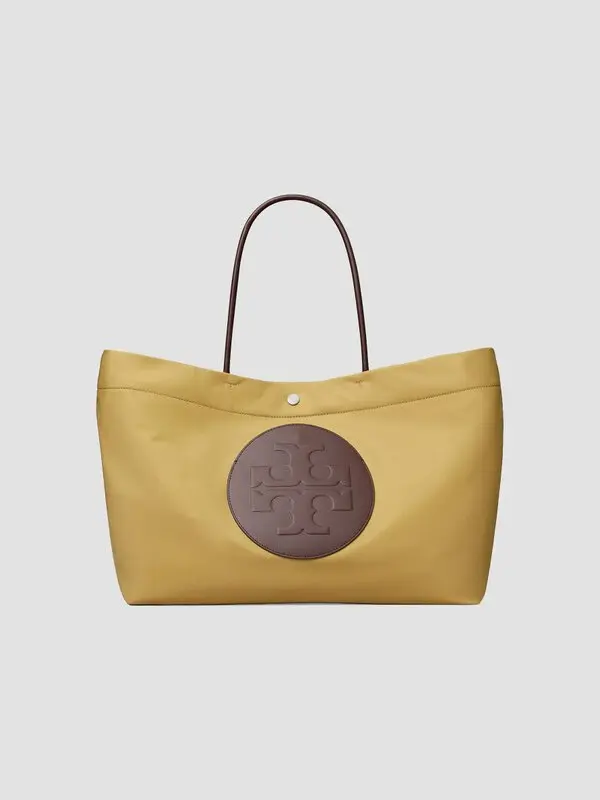 Tory Burch Ella Logo Reversible Tote Bag - Wheat