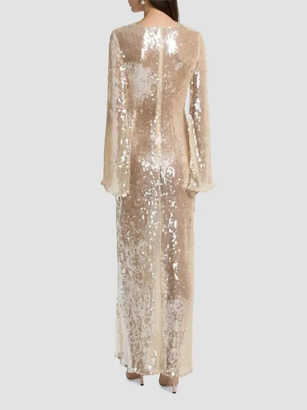 Lapointe Sequined Side Tuck Gown