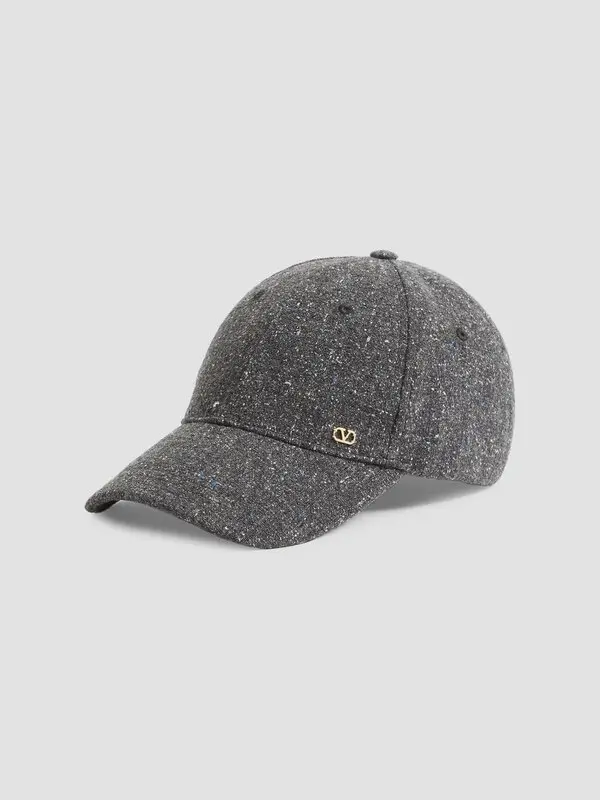 Valentino Garavani Vlogo Signature Wool Baseball Cap
