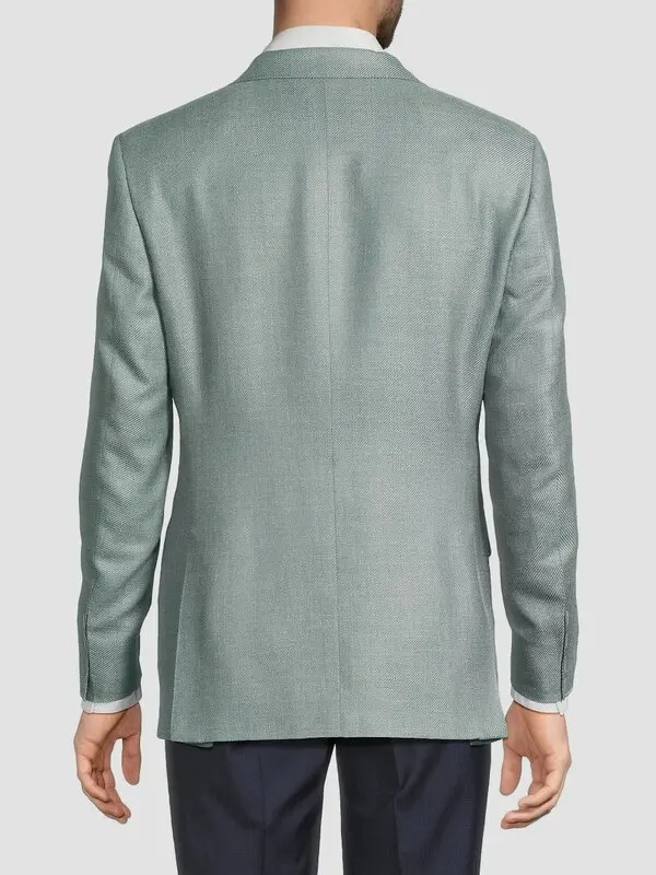 Canali Lux Solid Diagonal Weave Sportcoat