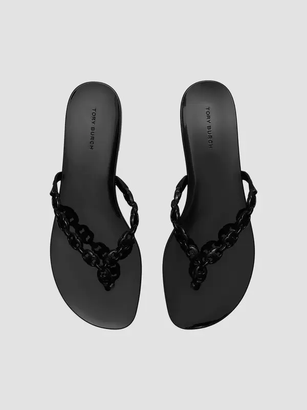 Tory Burch Gemini Link Jelly Sandal - Black