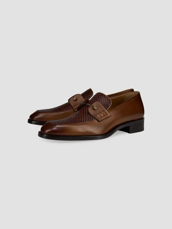 CHRISTIAN LOUBOUTIN Chambelimoc Leather Loafers