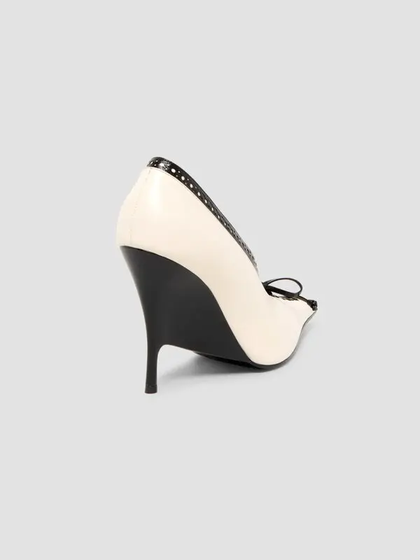 Alexander McQueen Koko 110mm Leather Wedge Pumps