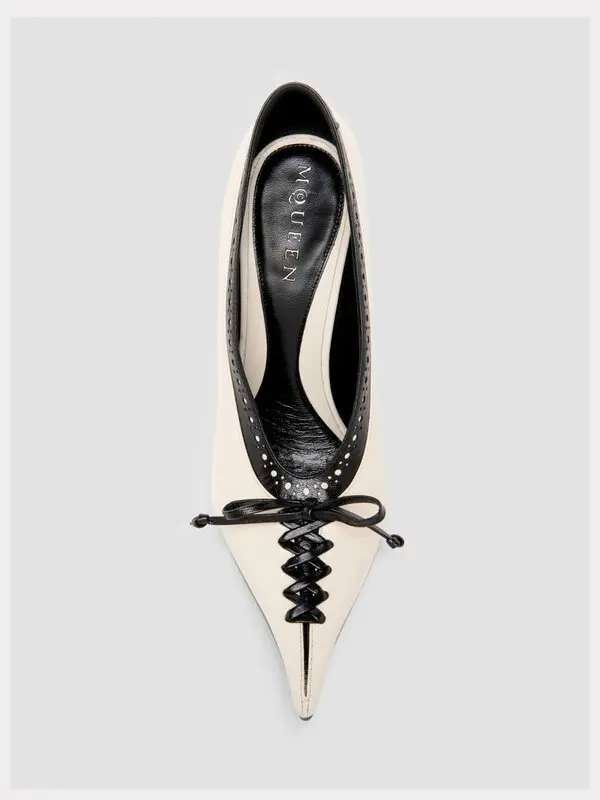 Alexander McQueen Koko 110mm Leather Wedge Pumps