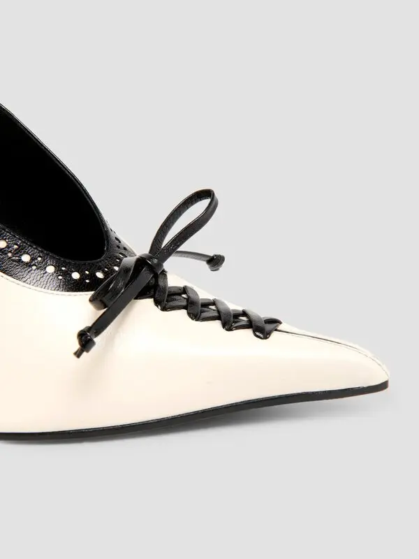 Alexander McQueen Koko 110mm Leather Wedge Pumps