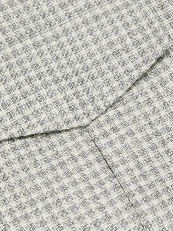 SARTORIO NAPOLI Joly Checked Linen-blend Zip-front Jacket