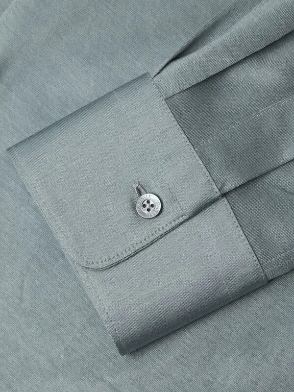 Canali Jersey Sport Shirt - Green