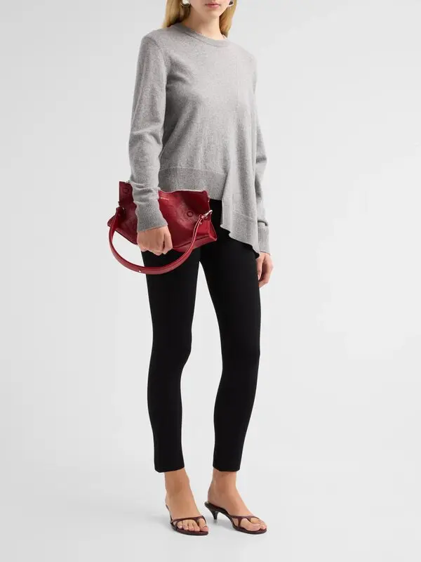 Alexander McQueen Mana Laser-cut Leather Clutch