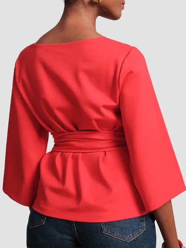 FRANCES VALENTINE Whitney Wrap Top