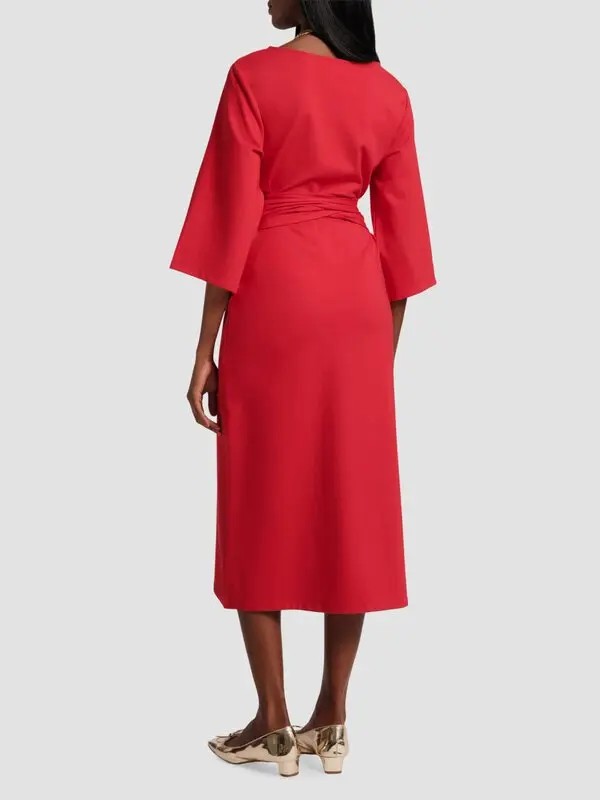 FRANCES VALENTINE Whitney Tie-front Midi Dress