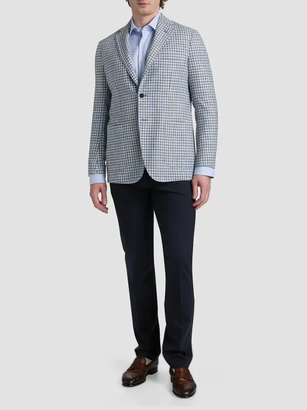 SARTORIO NAPOLI Gingham Wool-blend Sport Coat
