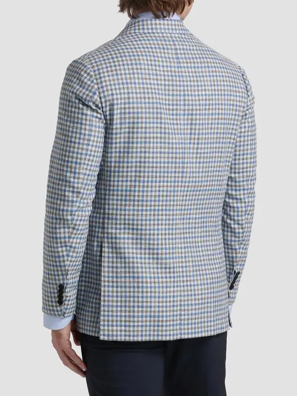 SARTORIO NAPOLI Gingham Wool-blend Sport Coat
