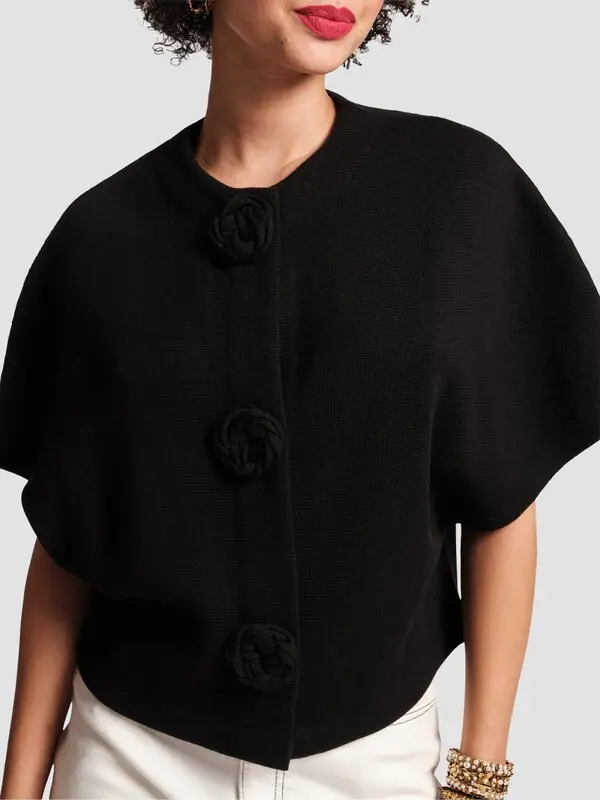 FRANCES VALENTINE Carnegie Wool Shrug