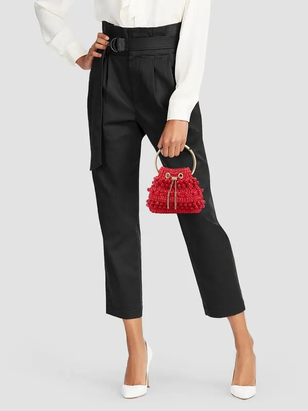 JIMMY CHOO Riviera Capsule Bon Bon Beaded Raffia Top Handle Bag