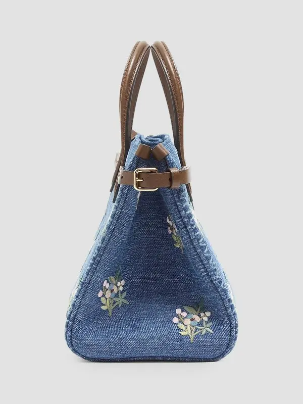 Valentino Garavani Antibes Small Embroidered Shopping Bag