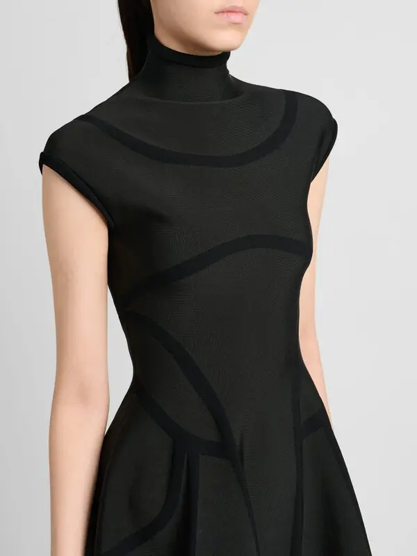 Alexander McQueen Volume Fit & Flare Mini Dress