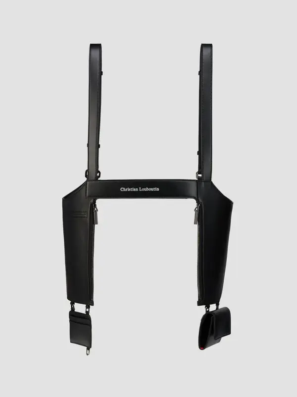 CHRISTIAN LOUBOUTIN Tactical Leather Harness Bag