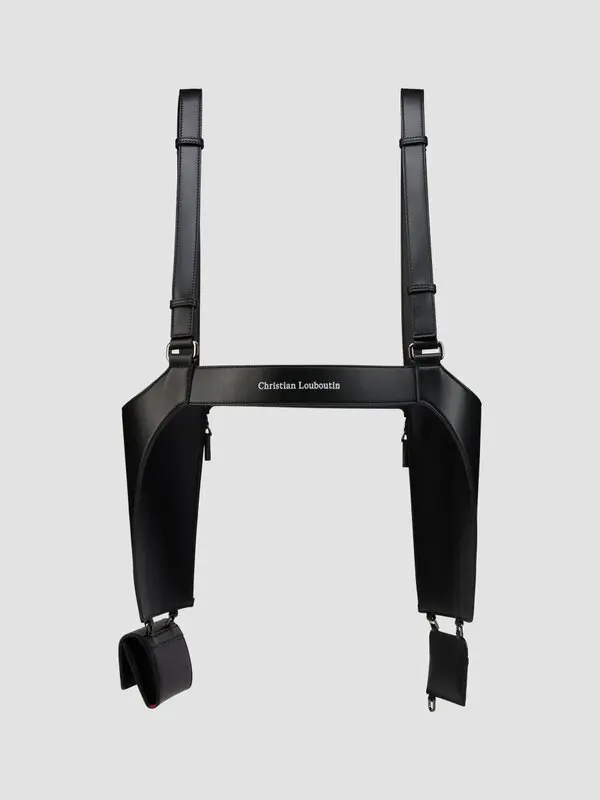 CHRISTIAN LOUBOUTIN Tactical Leather Harness Bag