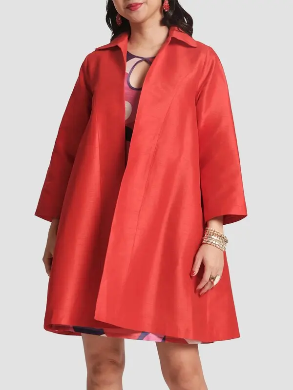 FRANCES VALENTINE Charlotte Open-front Topper Jacket